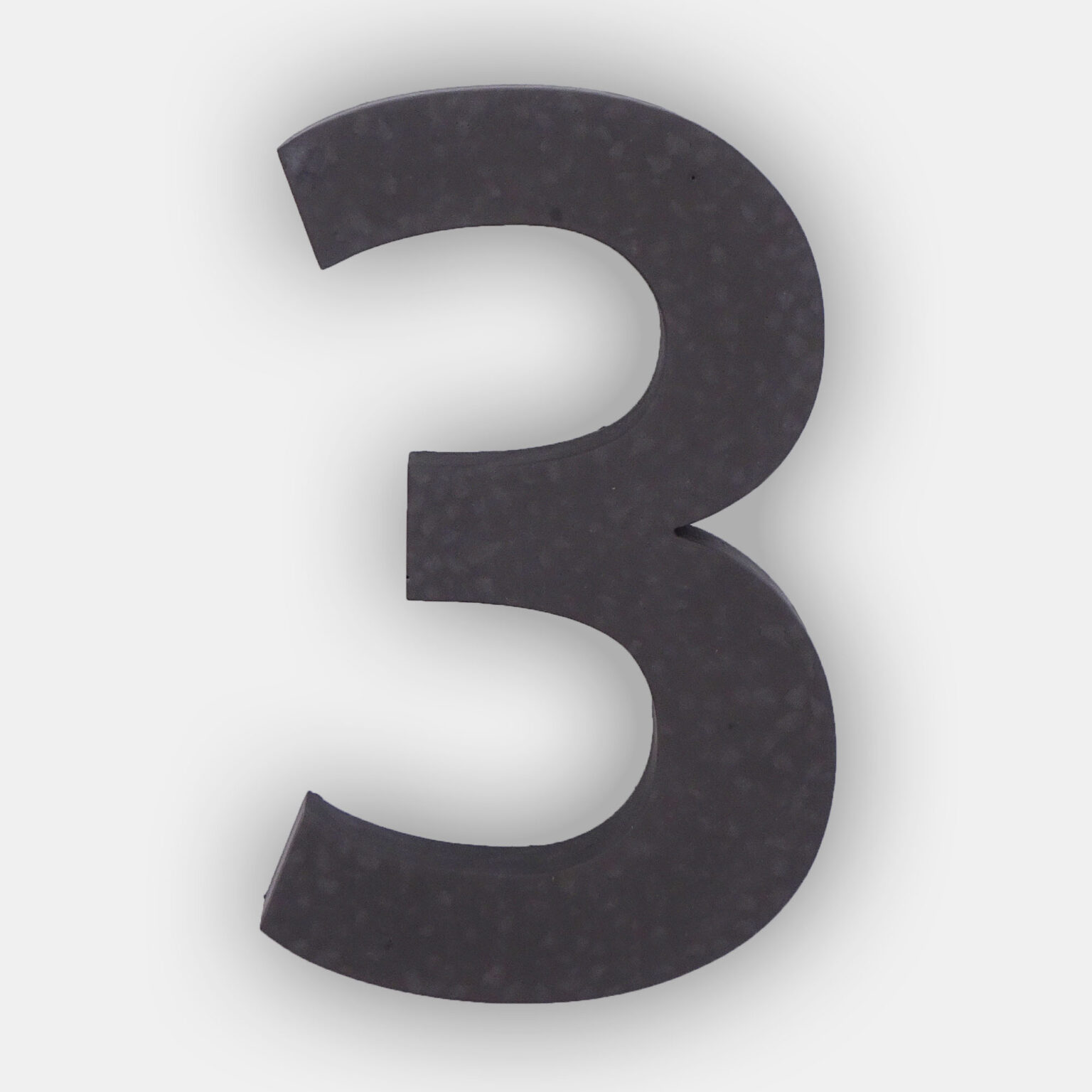 Cijfer 3 (drie) huisnummer 3D 170 mm - We Do Create