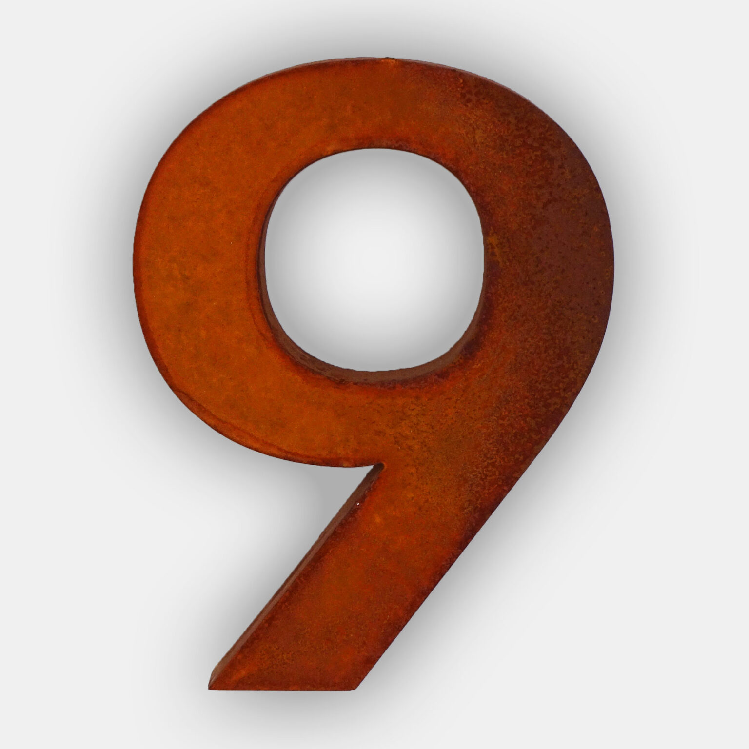 Cijfer 9 (negen) huisnummer cortenstaal - We Do Create