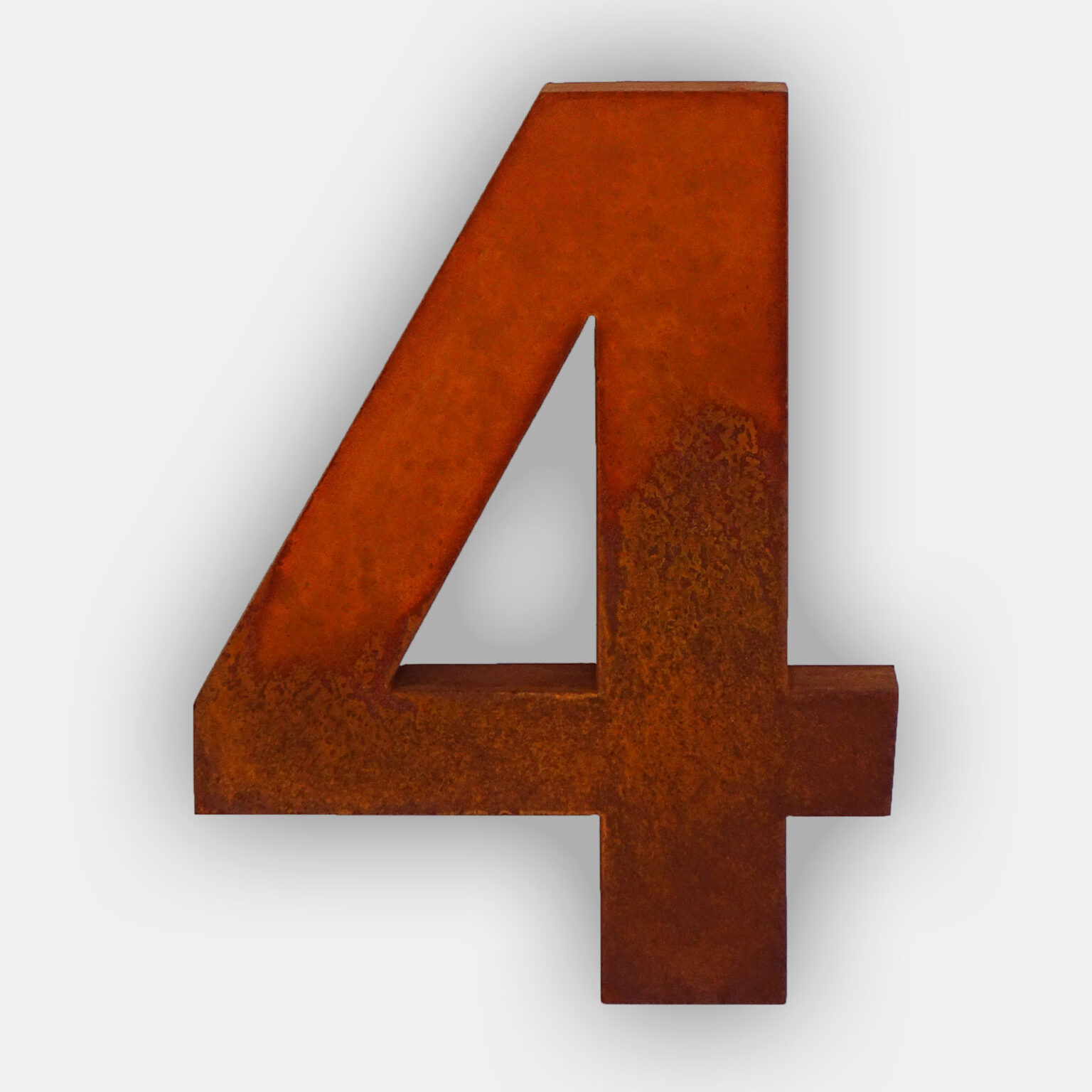 Cijfer 4 (vier) huisnummer cortenstaal - We Do Create