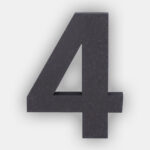 Cijfer 4 (vier) huisnummer 3D 170 mm - We Do Create